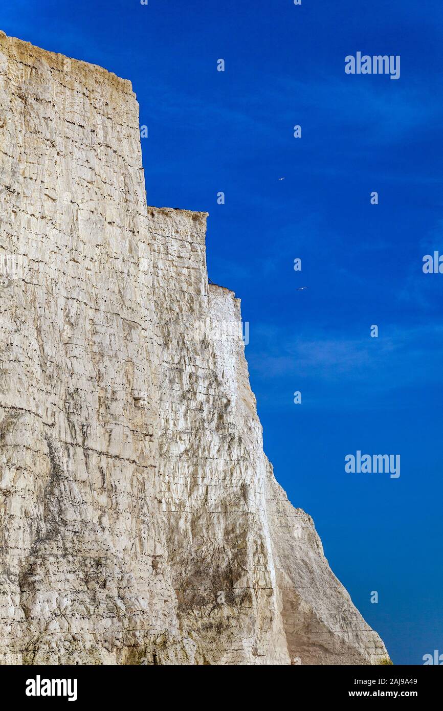 Seven sisters chalk cliffs at English channel coast Stock Photo - Alamy