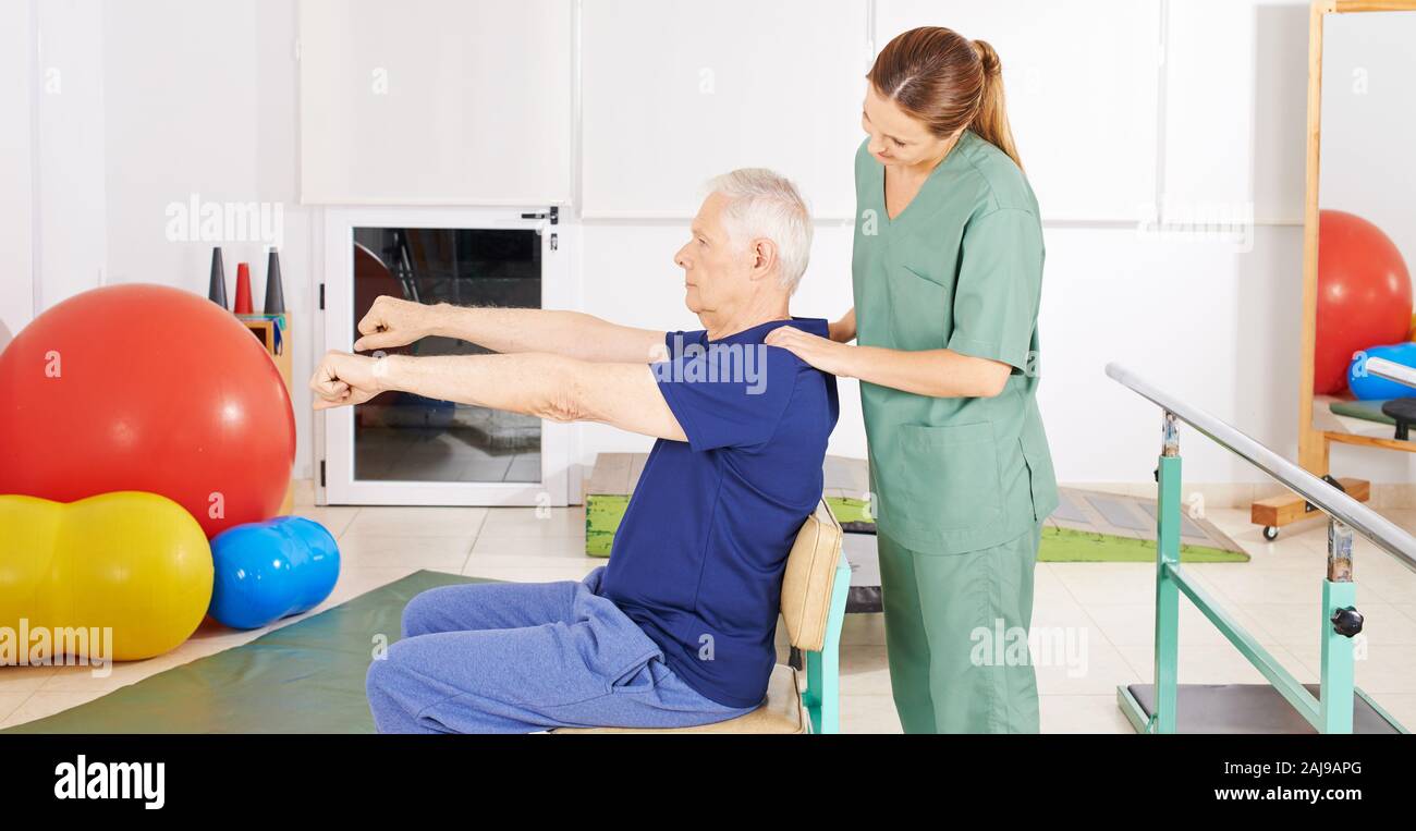 Senior doing rehabilitation physiotherapy hi-res stock photography and ...