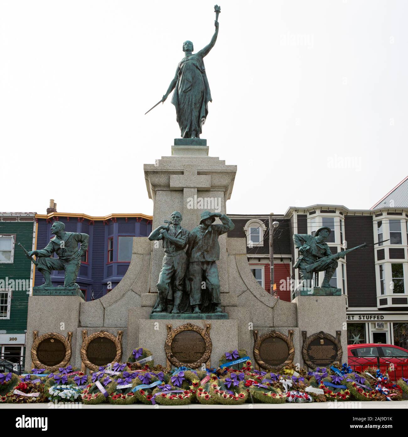War Memorial in St John's, Newfoundland and Labrador, Canada. The ...