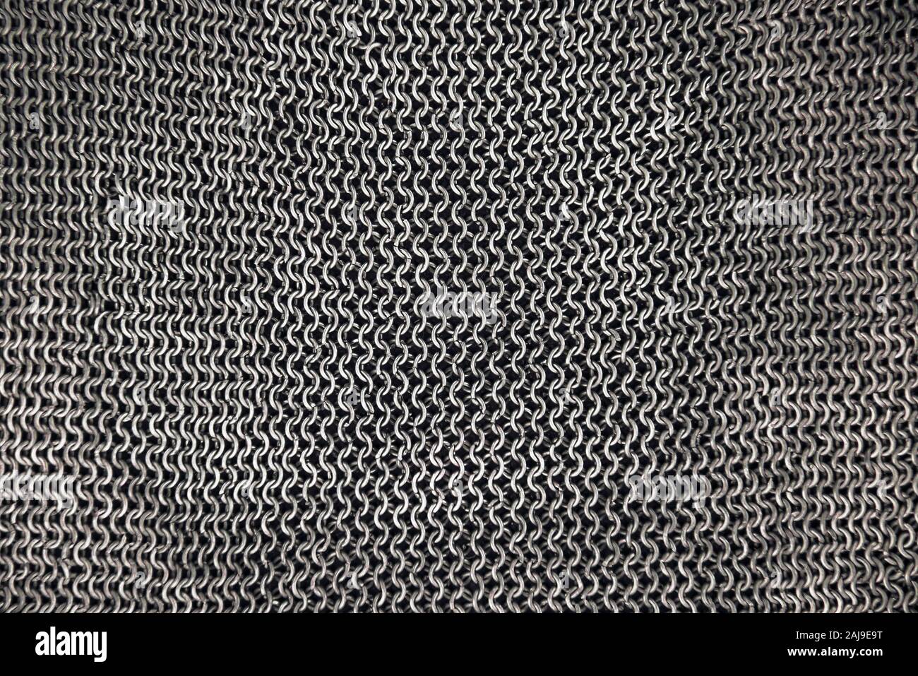 Authentic hauberk fragment pattern background Stock Photo - Alamy