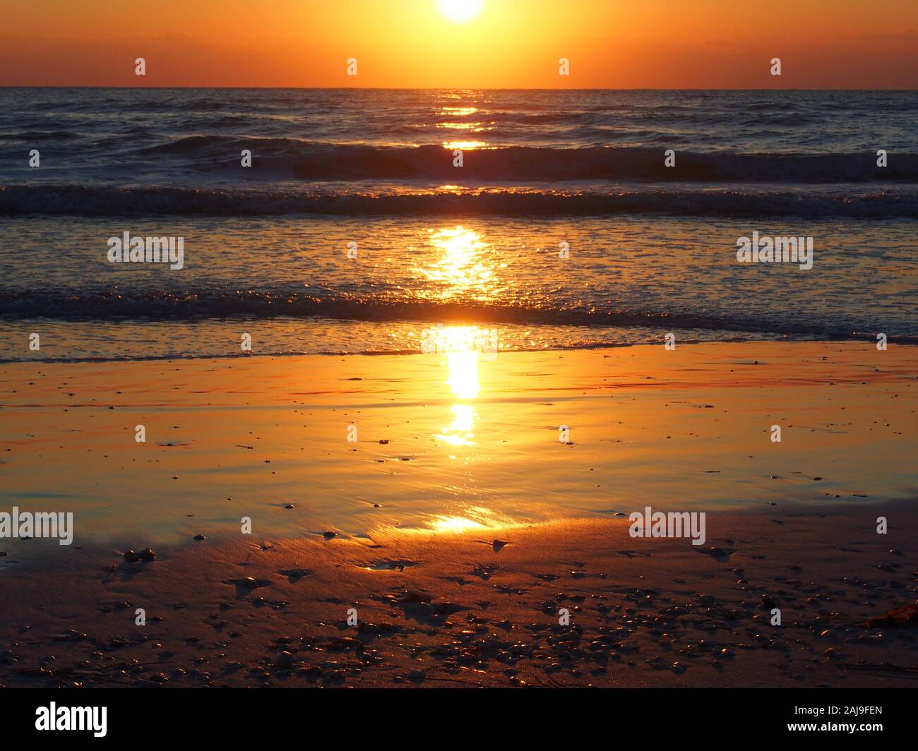 Lido Beach Sunset Stock Photo - Alamy