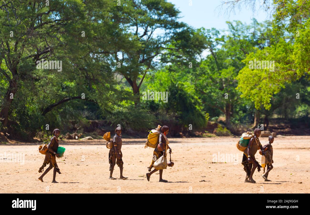 Hamer people, Omo valley, Naciones, Ethiopia, Africa Stock Photo - Alamy