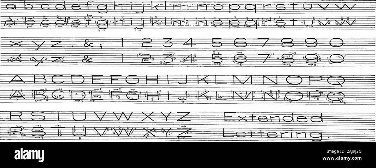 Lettering for draftsmen, engineers and students; a practical system of ...