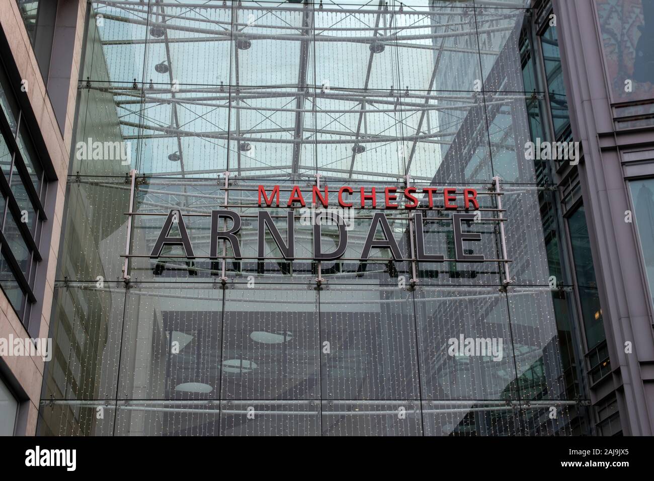 Billboard Manchester Arndale At Manchester England 2019 Stock Photo - Alamy