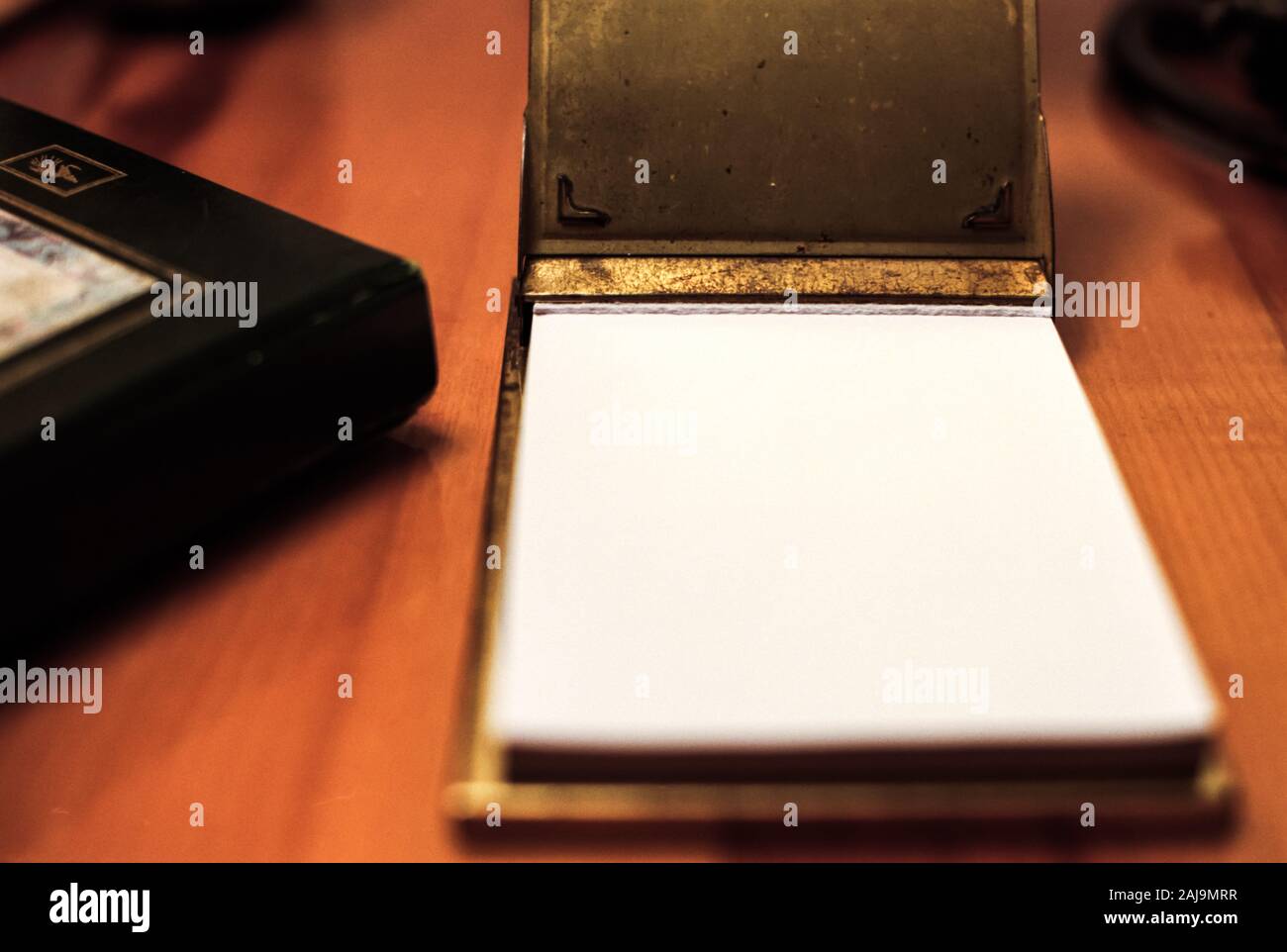 A Notepad Sits Ready and Open to be Used Stock Photo - Alamy