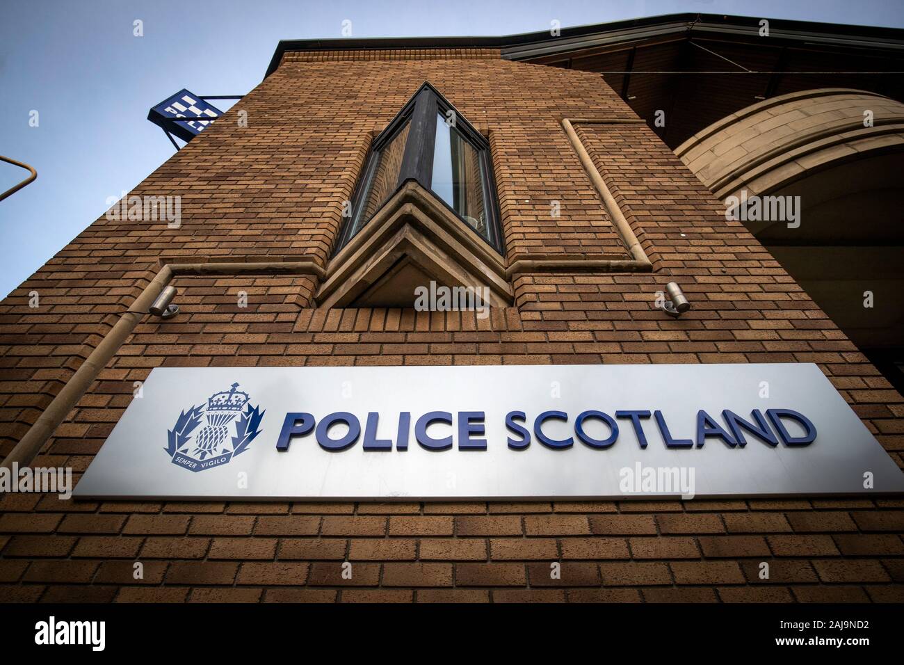 Police Scotland sign outside the St Leonards Police station in ...