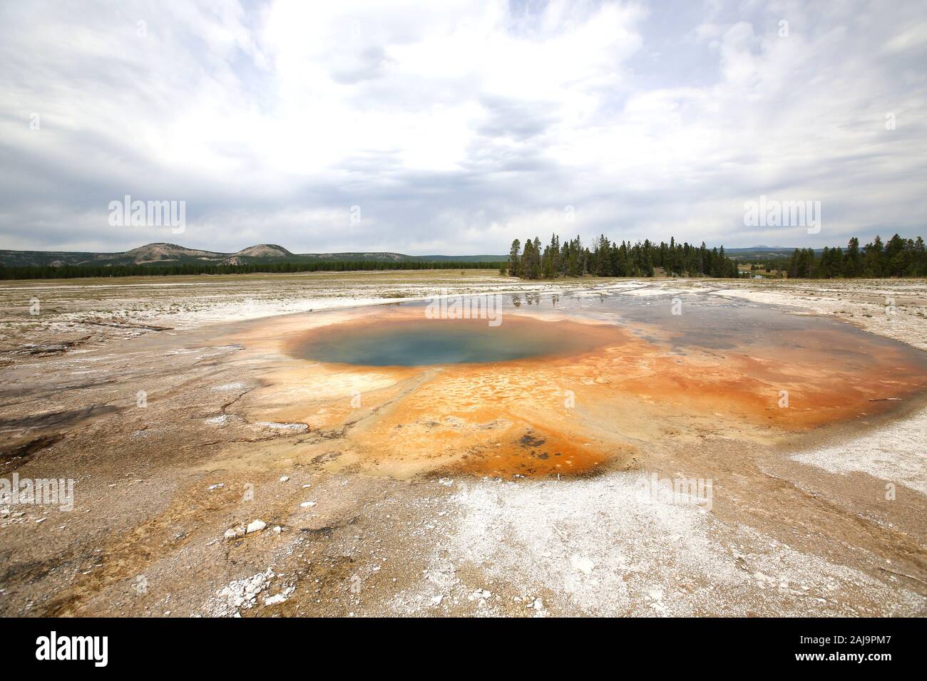 Opal pool, Yellowstone National Park Stock Photo - Alamy