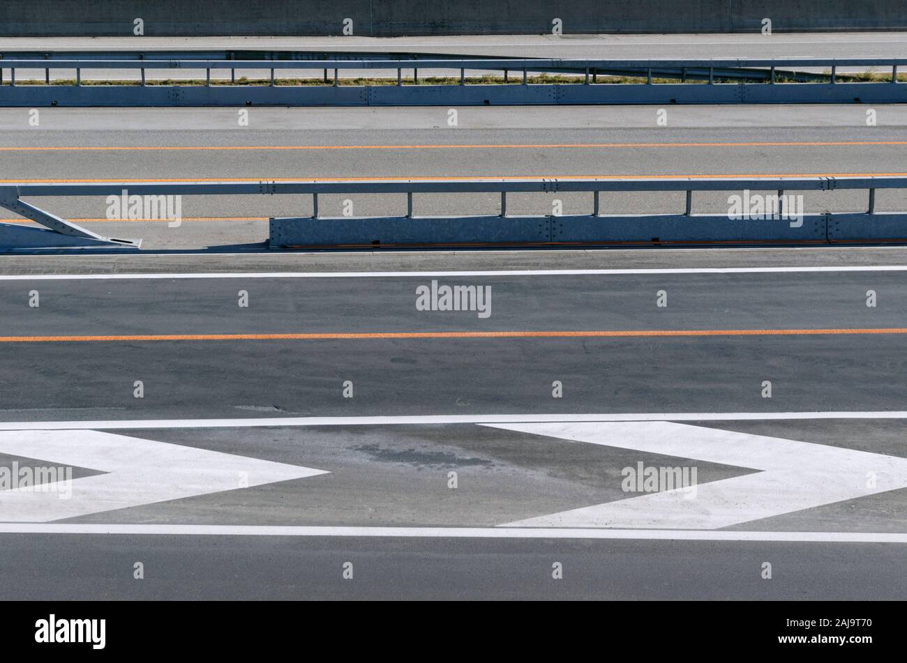 highway lanes with road markings Stock Photo - Alamy