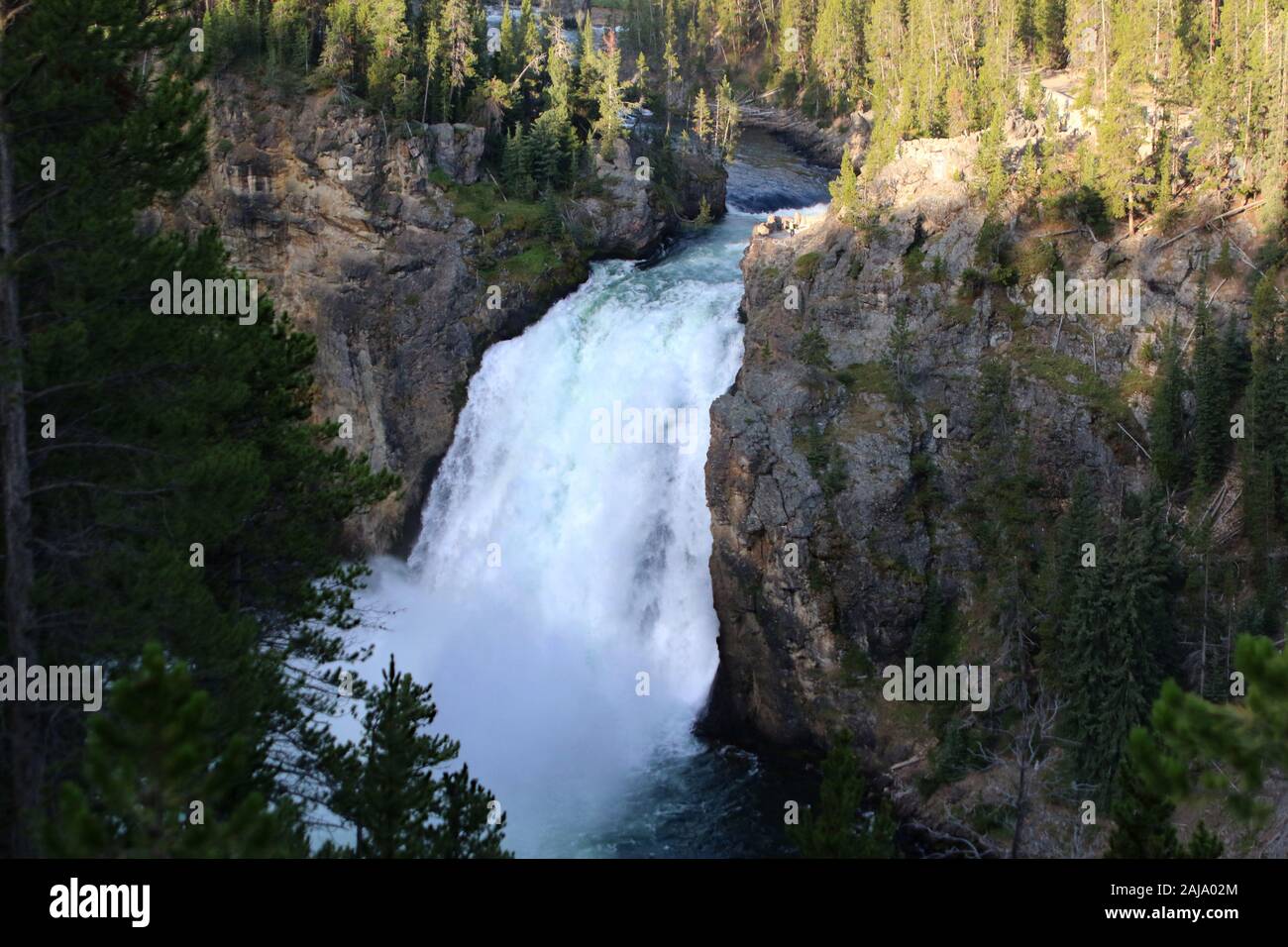 Grand Canyon of Yellowstone, Upper Falls Stock Photo - Alamy