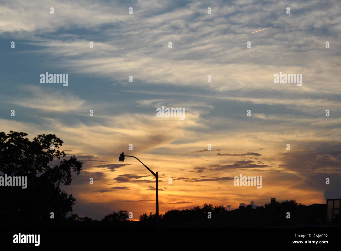 Beautiful orange sunset captured hi-res stock photography and images ...