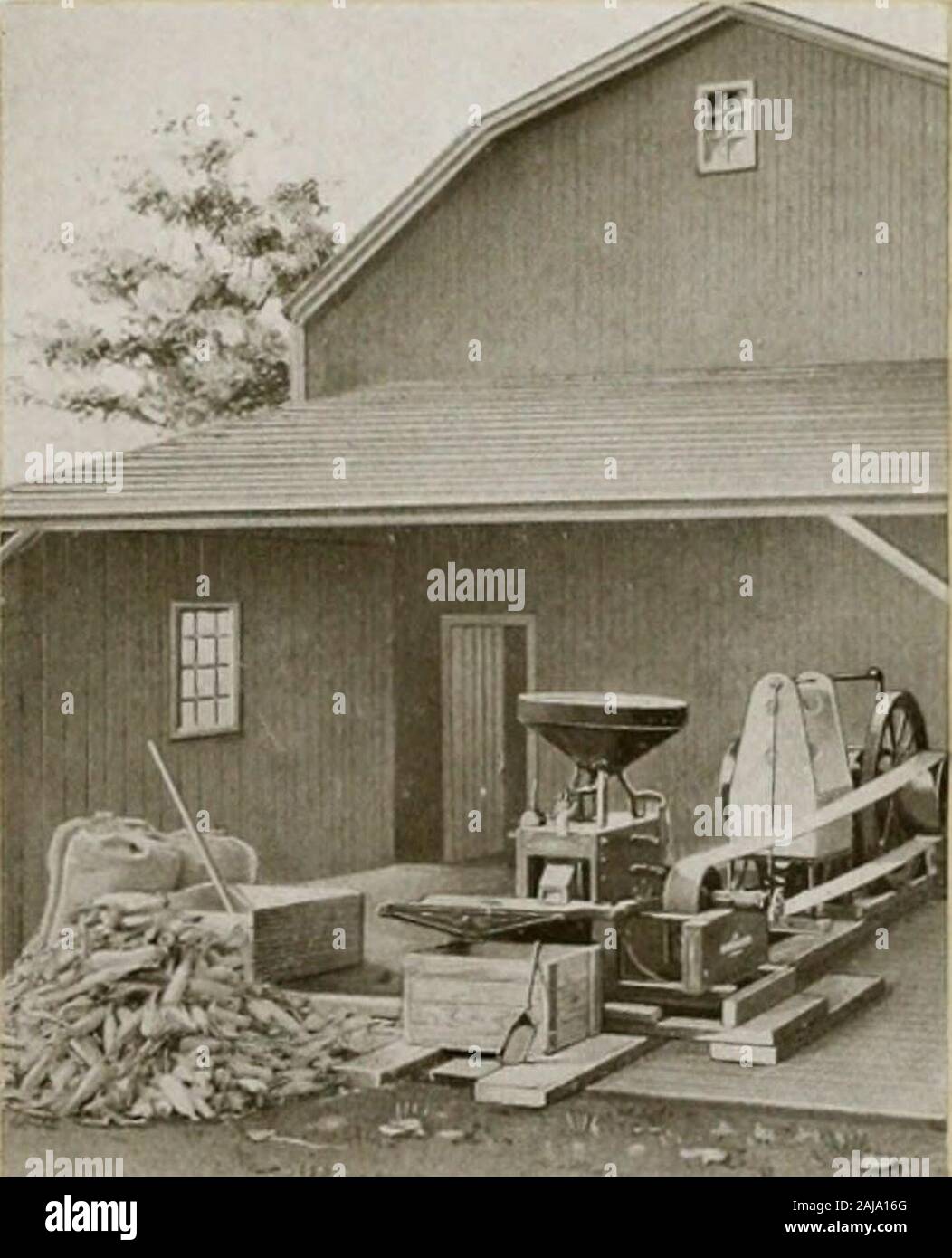 Harvest scenes of the world . Shredding Corn Fodder Making Corn Meal ...