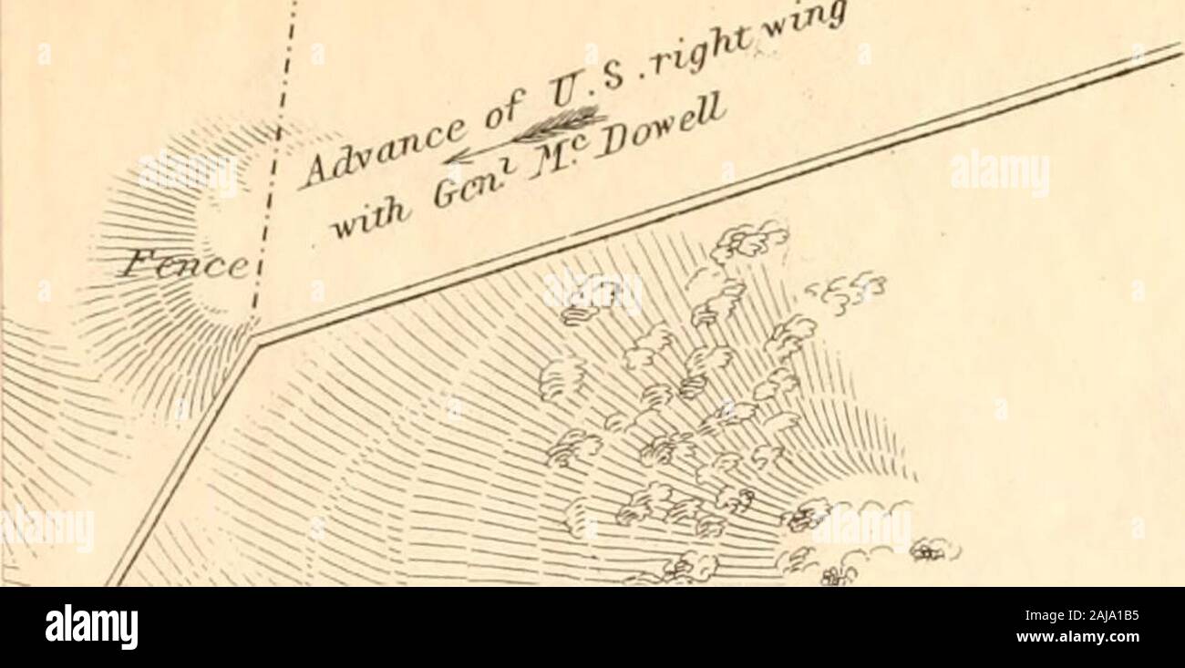Map of the battle of bull run hi-res stock photography and images - Alamy