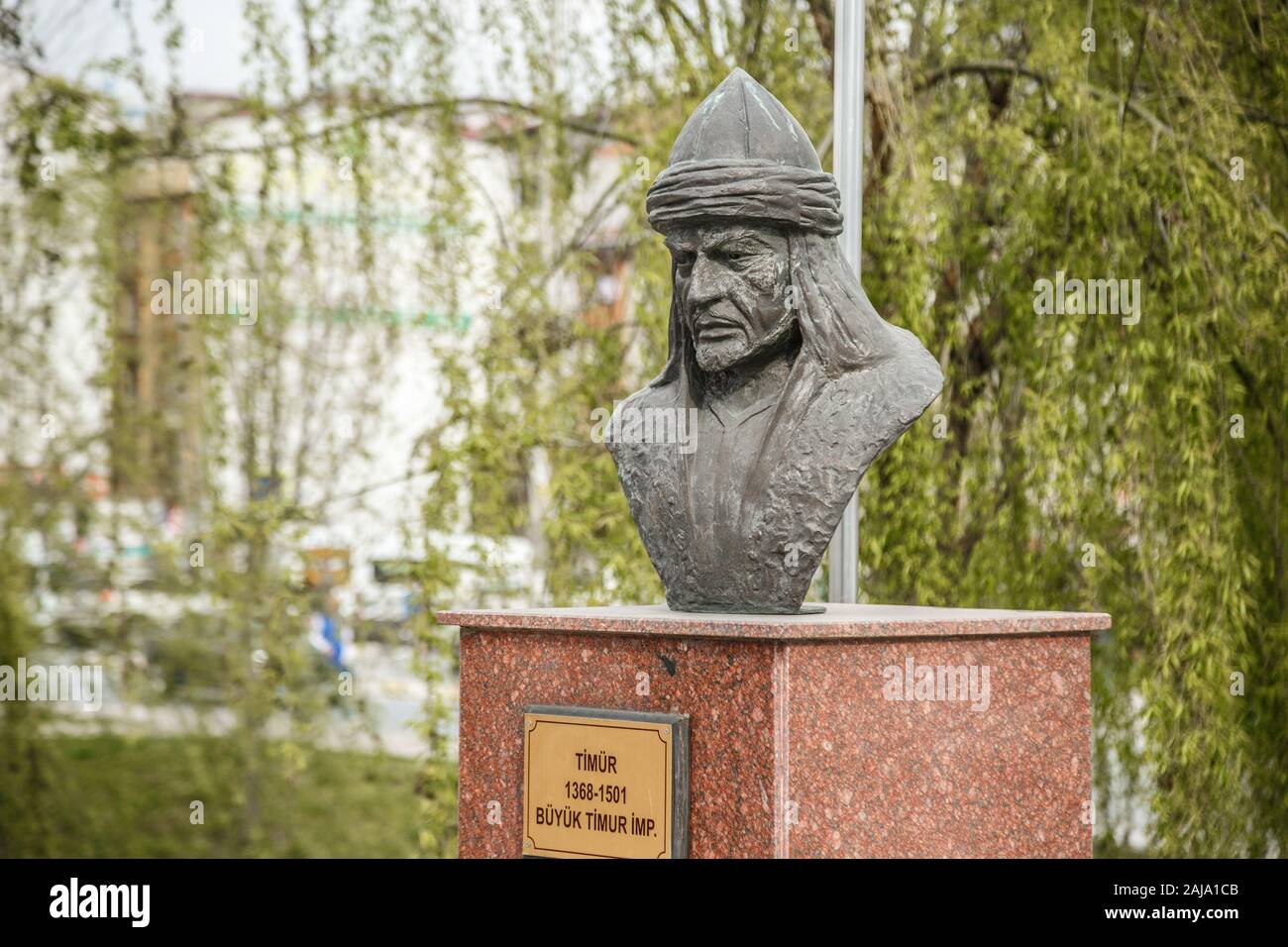 Istanbul, Esenyurt/ Turkey-04.06.2019: Statue Of Timur Khan.Central ...