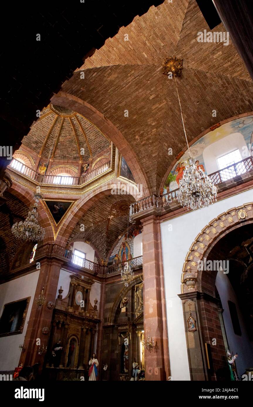 Boveda Catalan ceilings in the "La Parroquia" church of St. Michael the ...