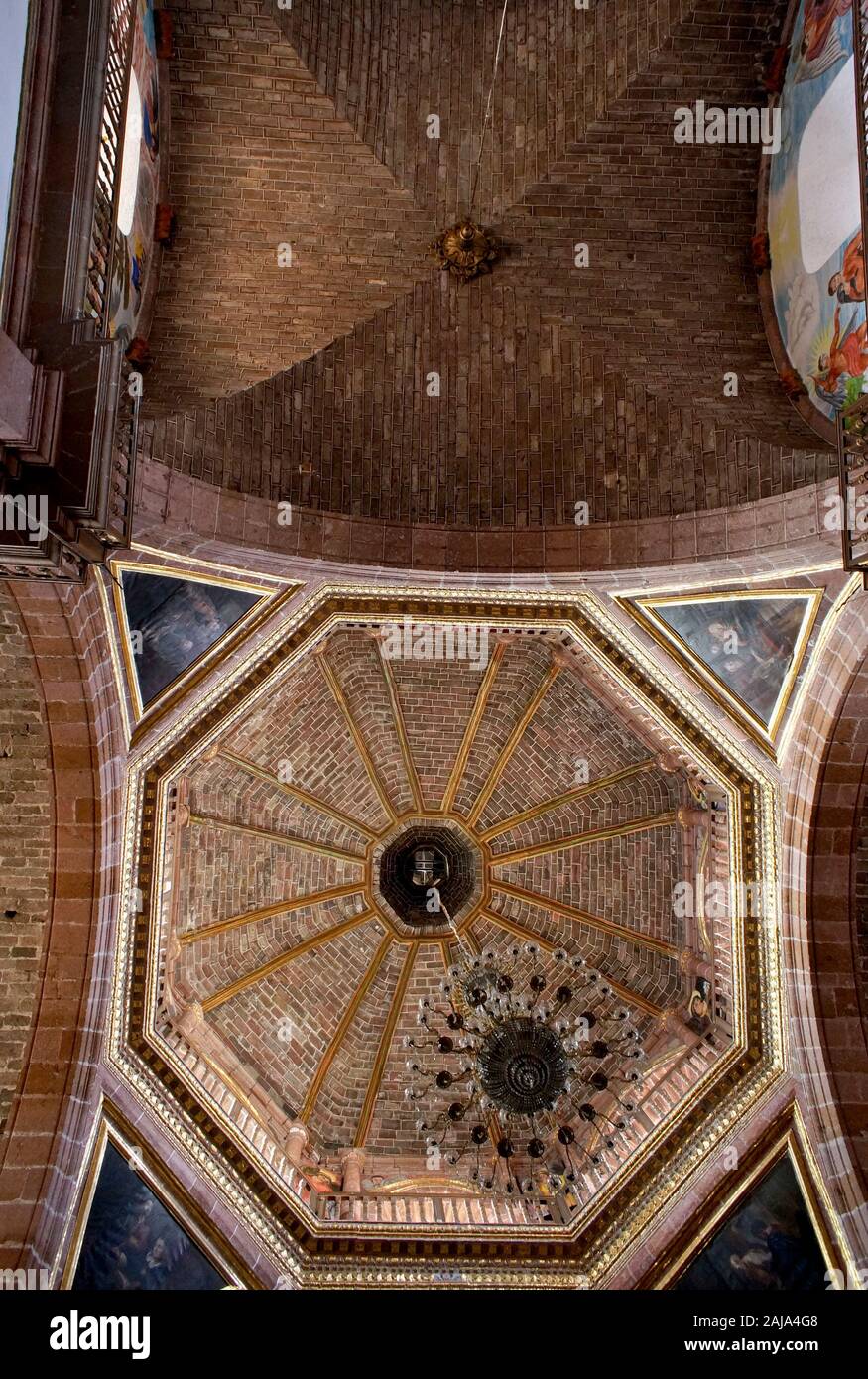 Boveda Catalan ceilings in the "La Parroquia" church of St. Michael the ...