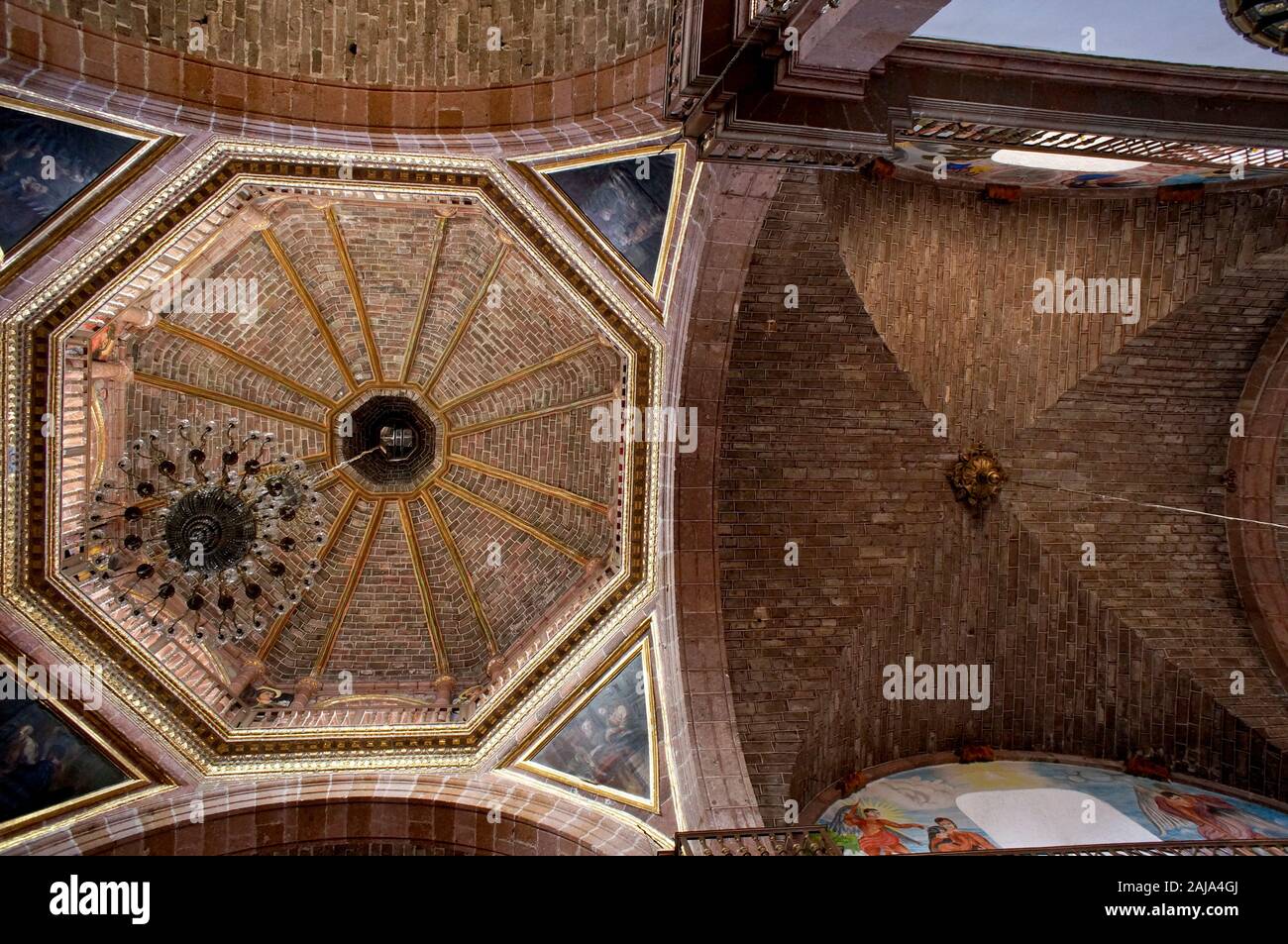 Boveda Catalan ceilings in the "La Parroquia" church of St. Michael the ...