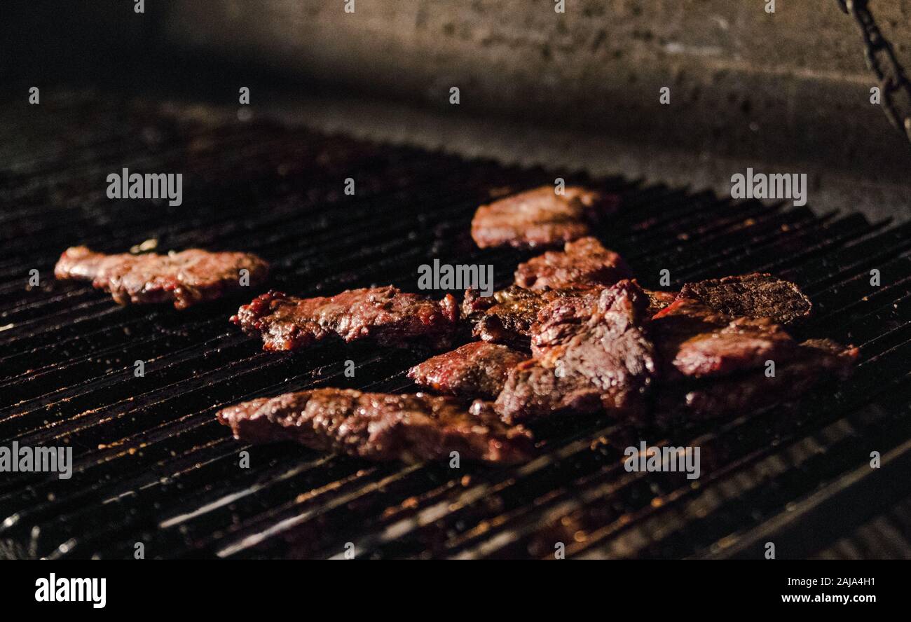 Argentinian asado / barbecue in Buenos Aires Stock Photo - Alamy