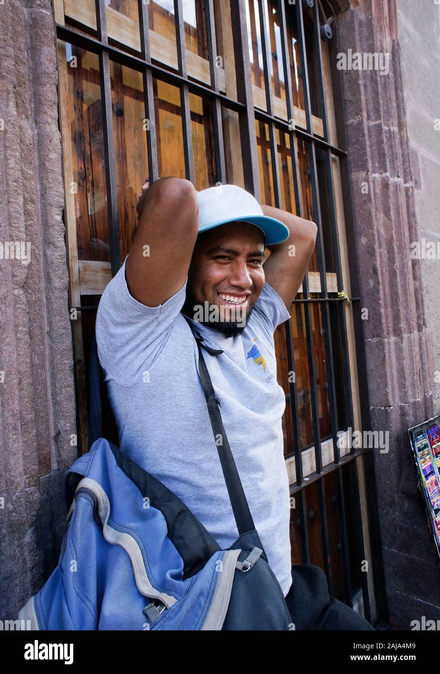 Mexican man smiling, San Miguel de Allende, Mexico Stock Photo - Alamy