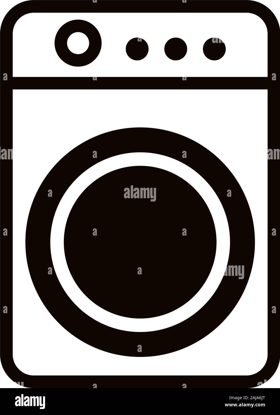 washing machine home appliance isolated icon Stock Vector Image & Art ...