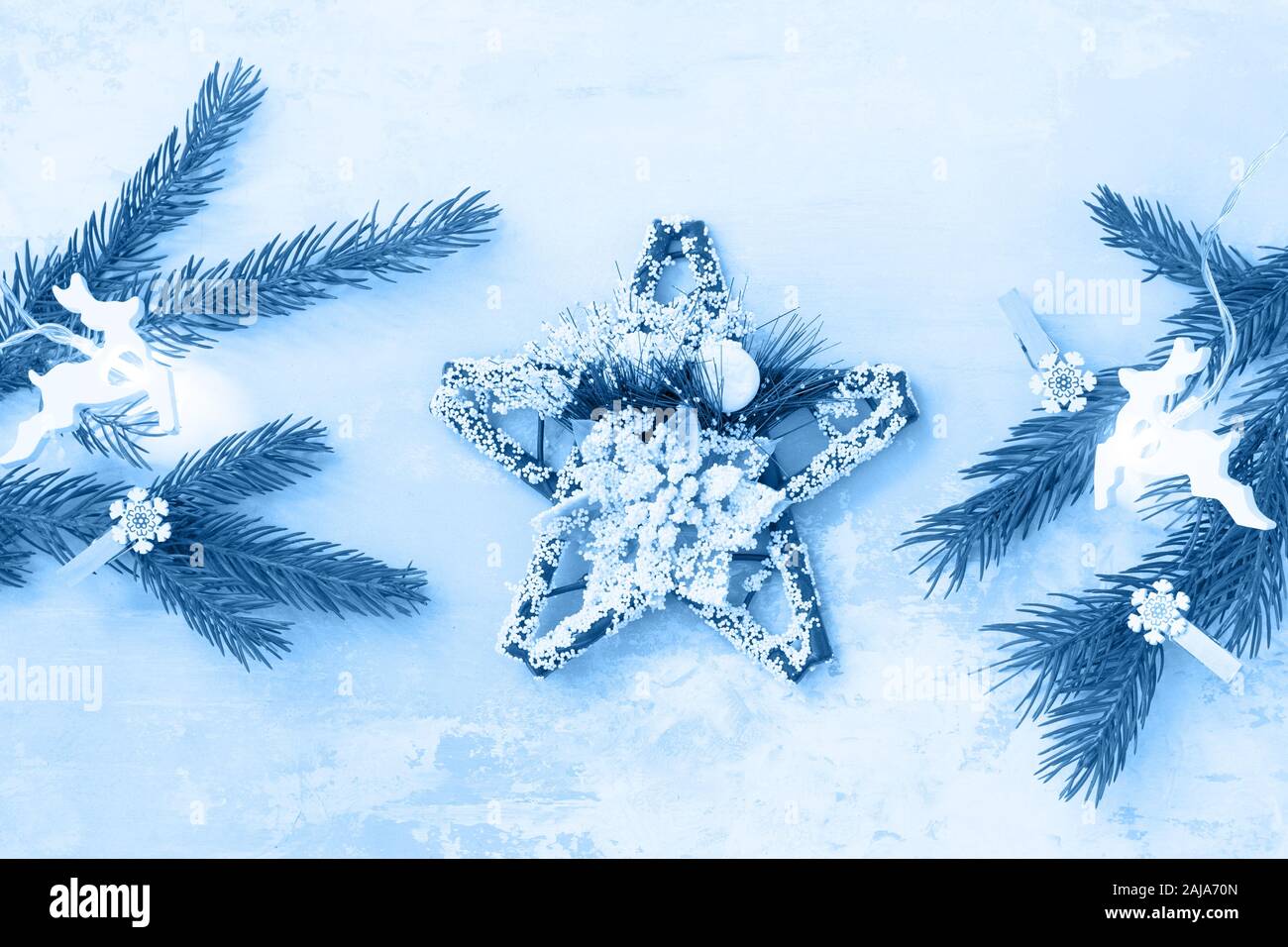 Classic blue 2020. Gradient color palette. Winter Christmas background ...