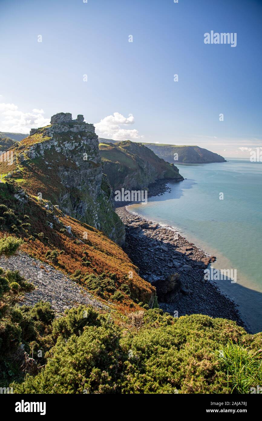 Valley of the Rocks, North Devon Stock Photo - Alamy