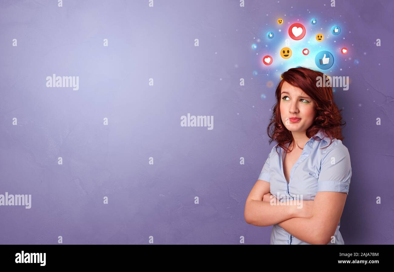Thinking emoticon icon hi-res stock photography and images - Alamy