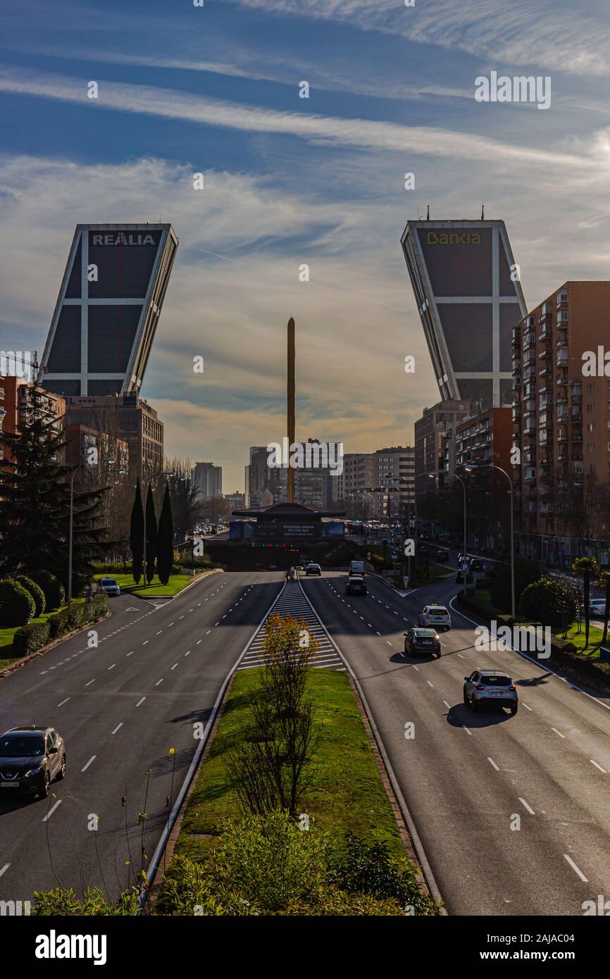 The Gate of Europe towers (Spanish: Puerta de Europa), twin office ...