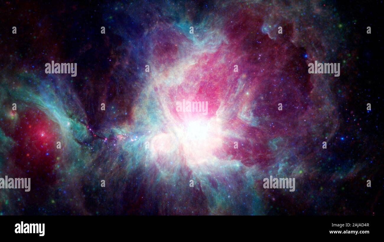 Vivid space nebula - supernova remnant. Elements of this image ...