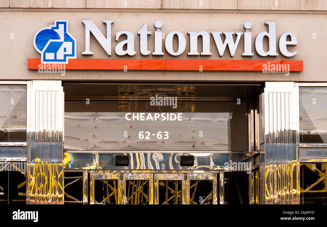 Nationwide Building Society Sign Stock Photo - Alamy