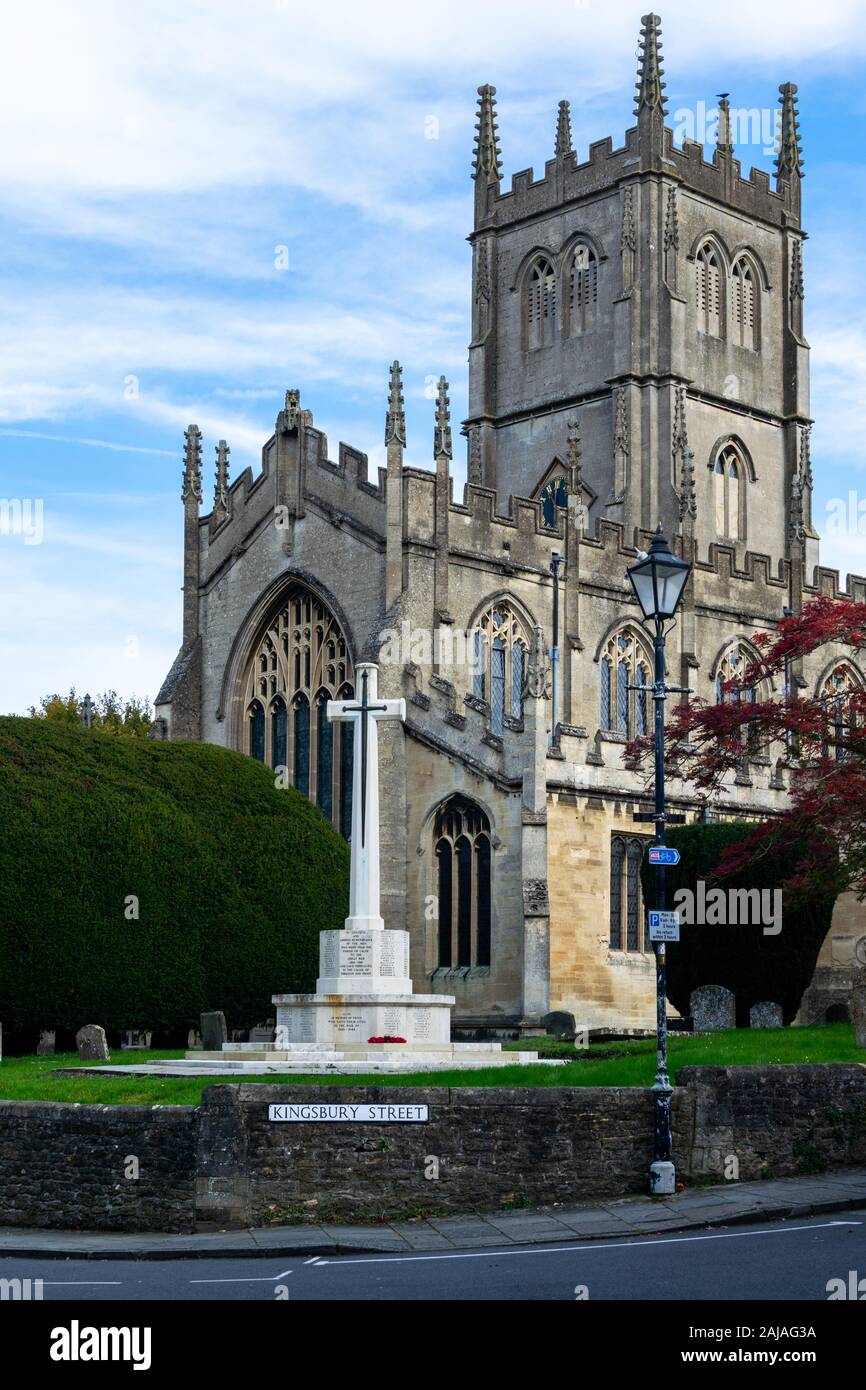The grade 1 listed Parish Church of St Mary the Virgin with the First ...
