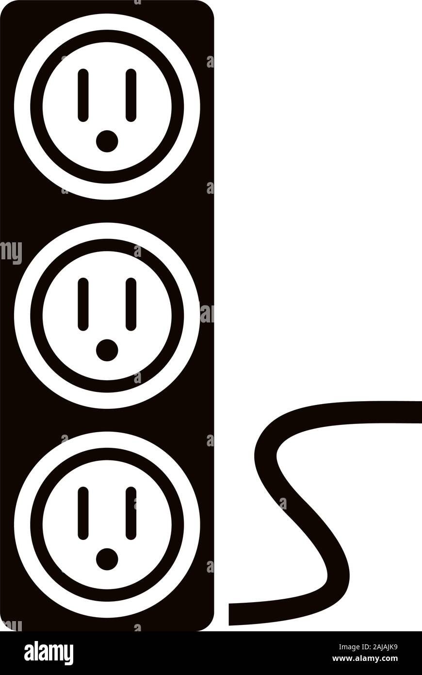 Multi plug socket Stock Vector Images - Alamy