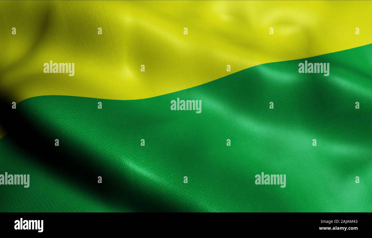 3D Waving Colombia City Flag of Yolombo Closeup View Stock Photo - Alamy