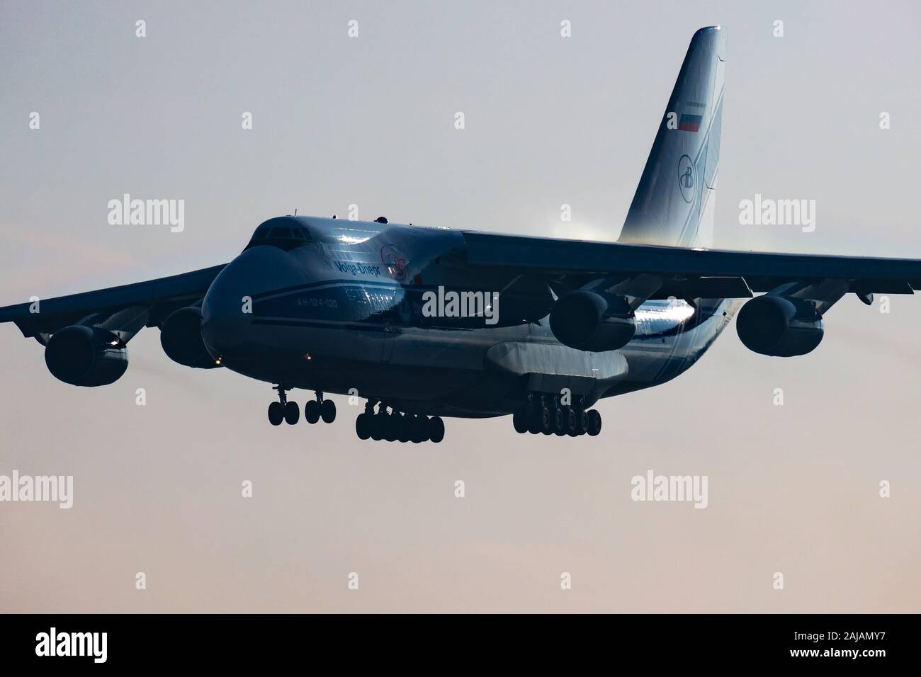 Budapest / Hungary - November 11, 2019: Volga-Dnepr Airlines Antonov An ...