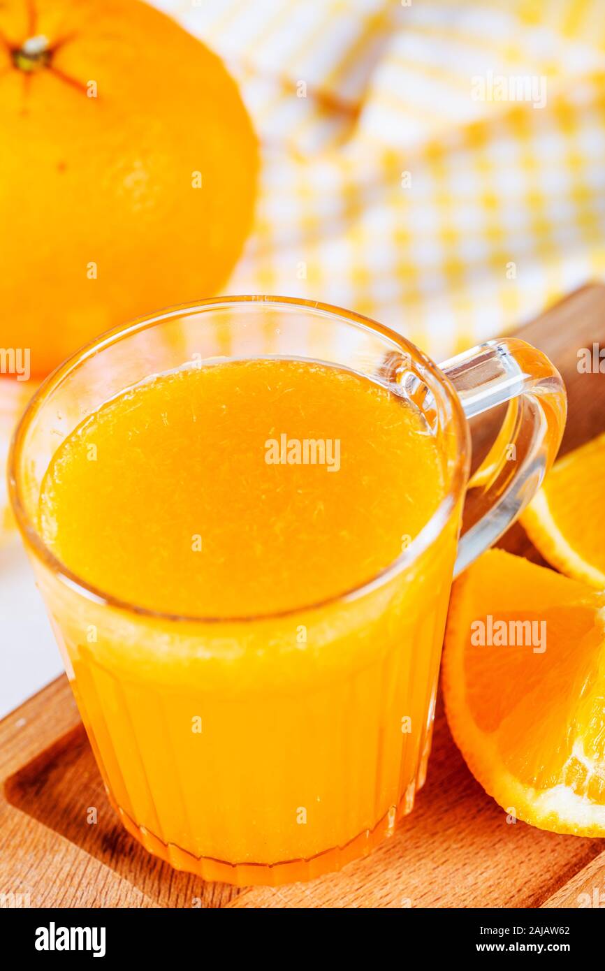 Glass orange juice slices hi-res stock photography and images - Alamy