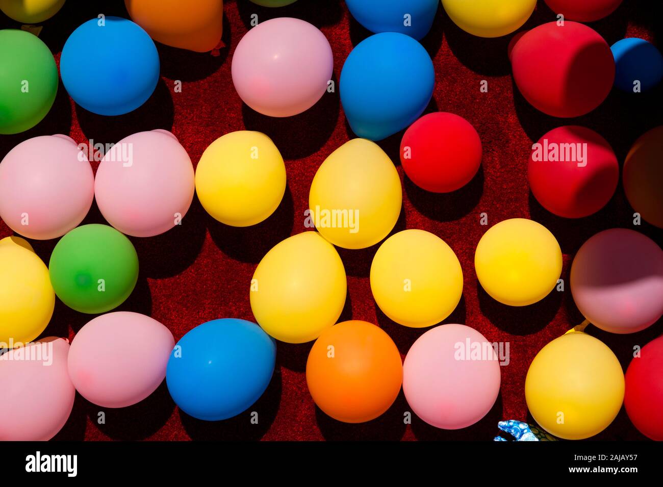 Evergreen State Fair game booths with multicolored balloons Monroe ...