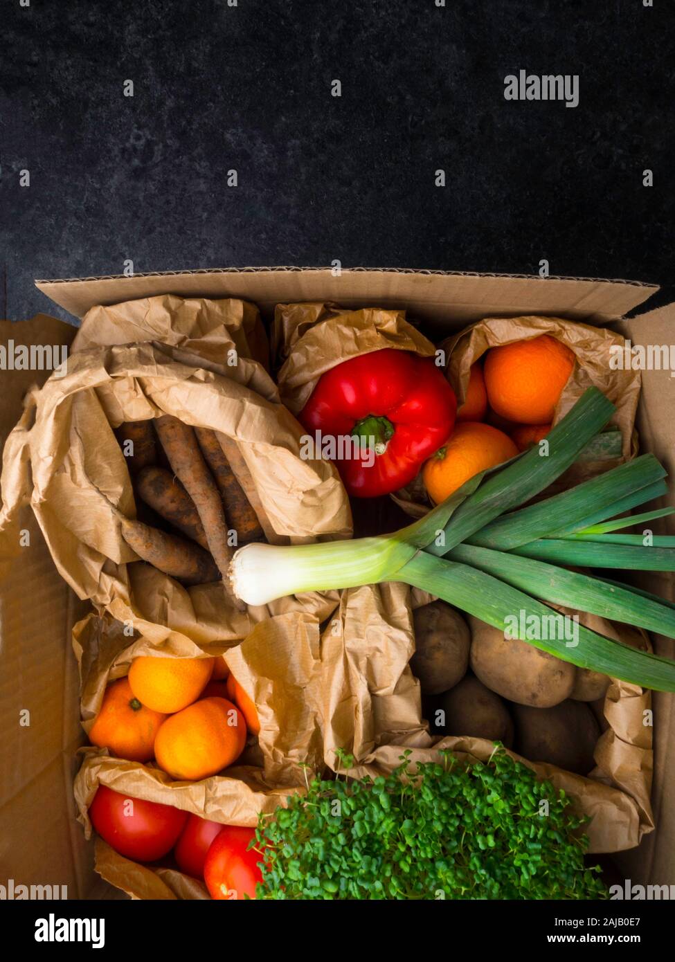 Healthy food clean eating selection fruit and vegetable, rich in ...