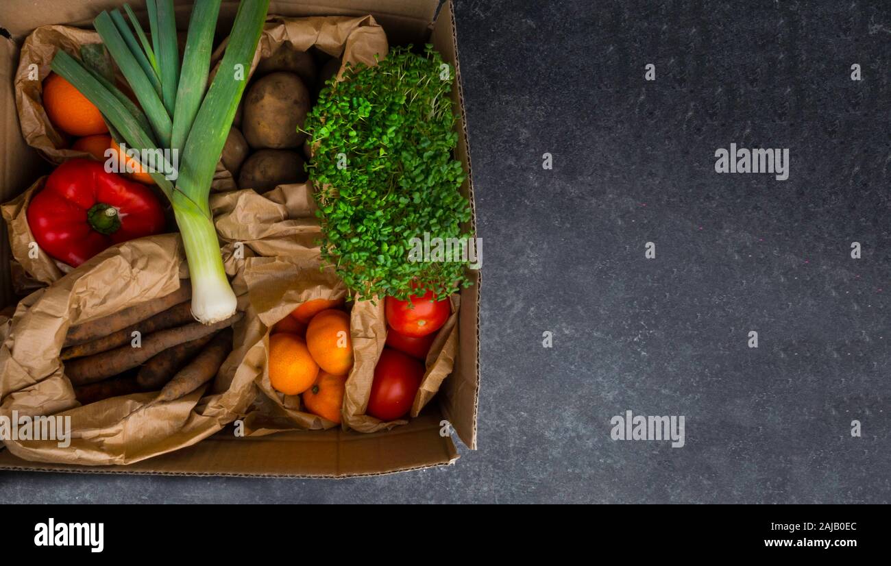 Healthy food clean eating selection fruit and vegetable, rich in ...
