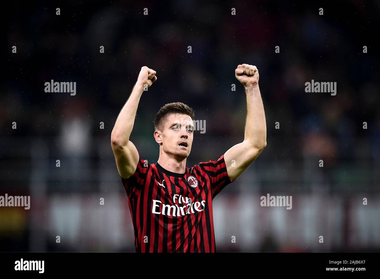 Goal Krzysztof Piatek Ac Milan High Resolution Stock Photography and ...