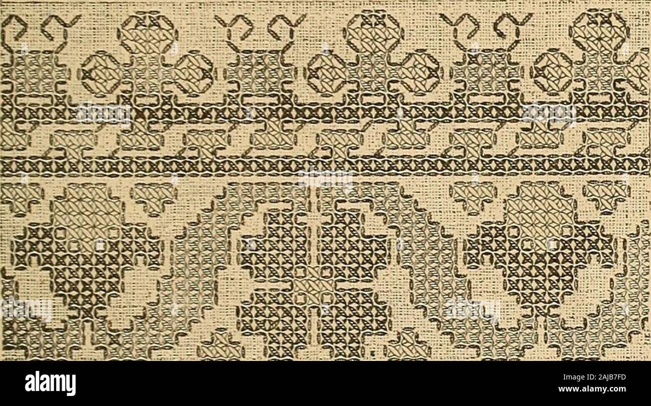 Smocking, fancy stitches, and cross stitch and darned net designs . j ...