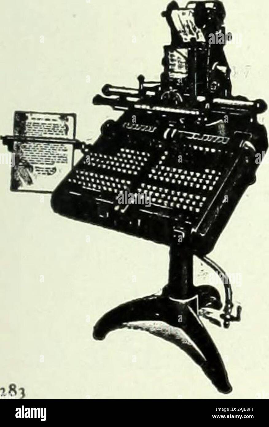 Keyboard lanston monotype hi-res stock photography and images - Alamy
