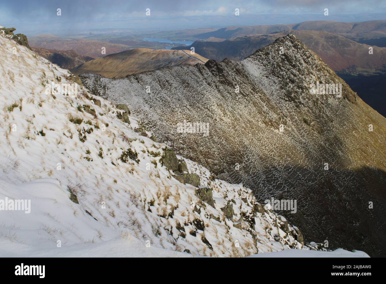Helvellyn & Striding Edge Stock Photo - Alamy