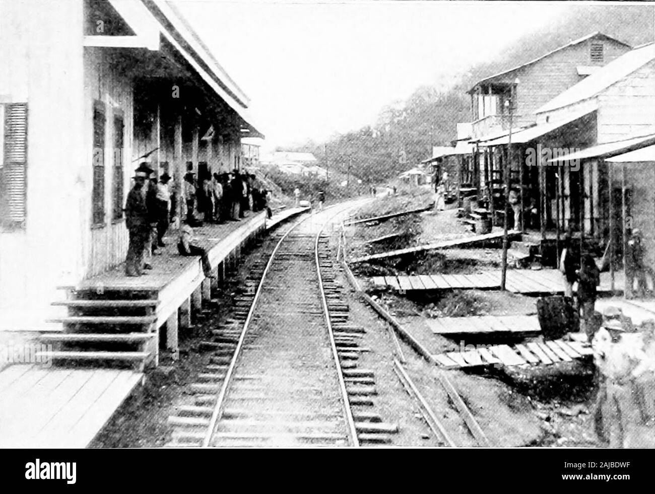 Panama canal railroad Black and White Stock Photos & Images - Alamy