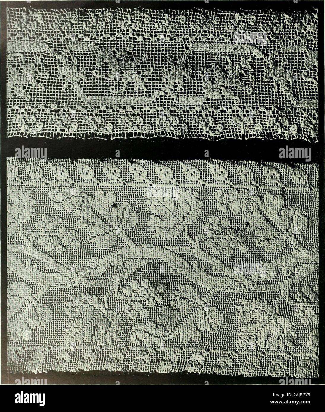 Seven centuries of lace . Plate XVII. BORDER OF LACIS WITH THE TWISTED ...