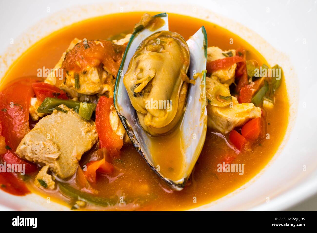 Portuguese fish and seafood specialties Stock Photo - Alamy
