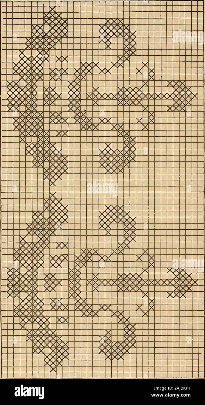 Smocking, fancy stitches, and cross stitch and darned net designs ...