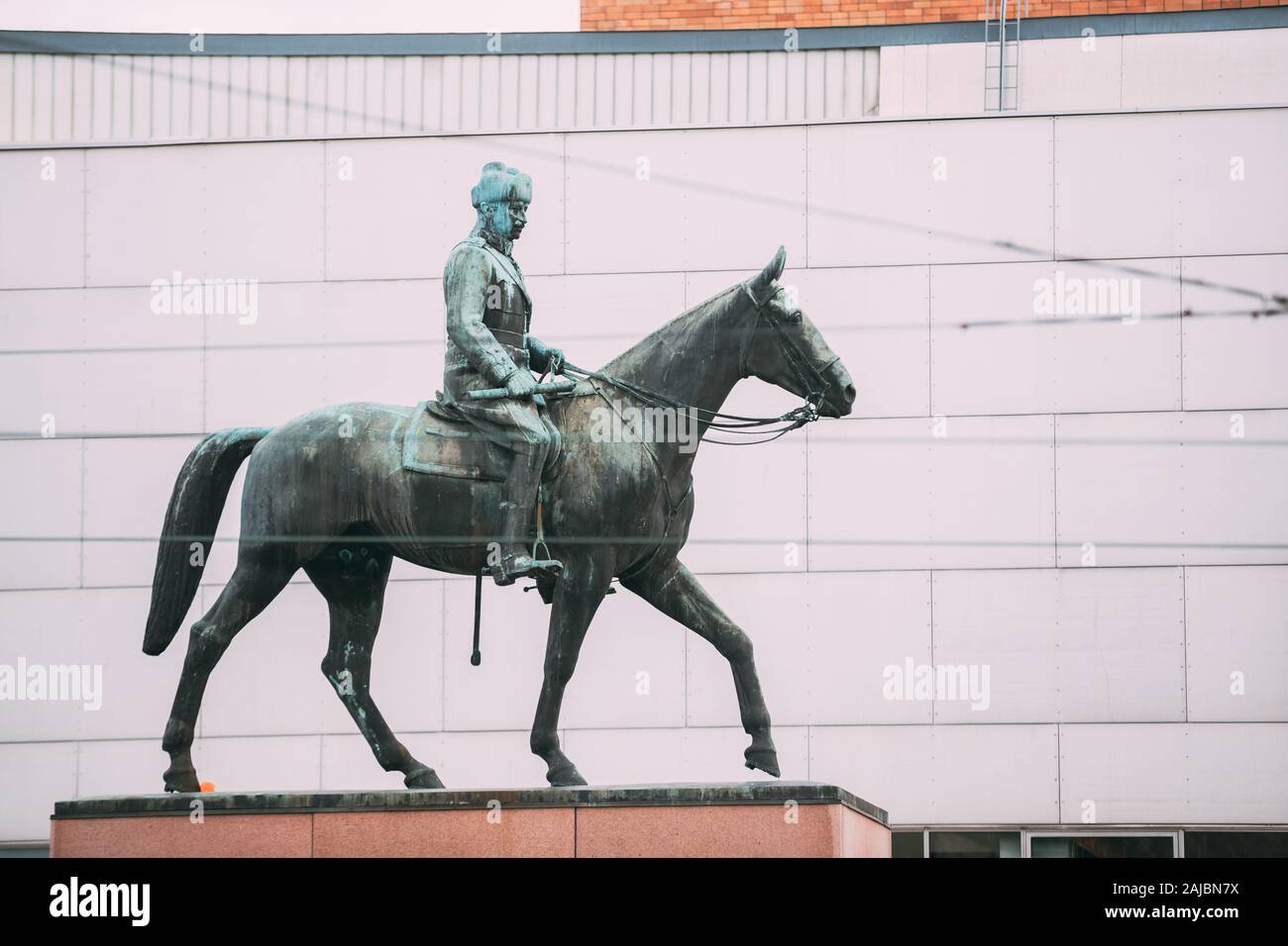 Helsinki, Finland. Equestrian Statue Of Marshal Mannerheim Is Monument ... Helsinki, Finland. Equestrian Statue Of Marshal Mannerheim Is Monument ...