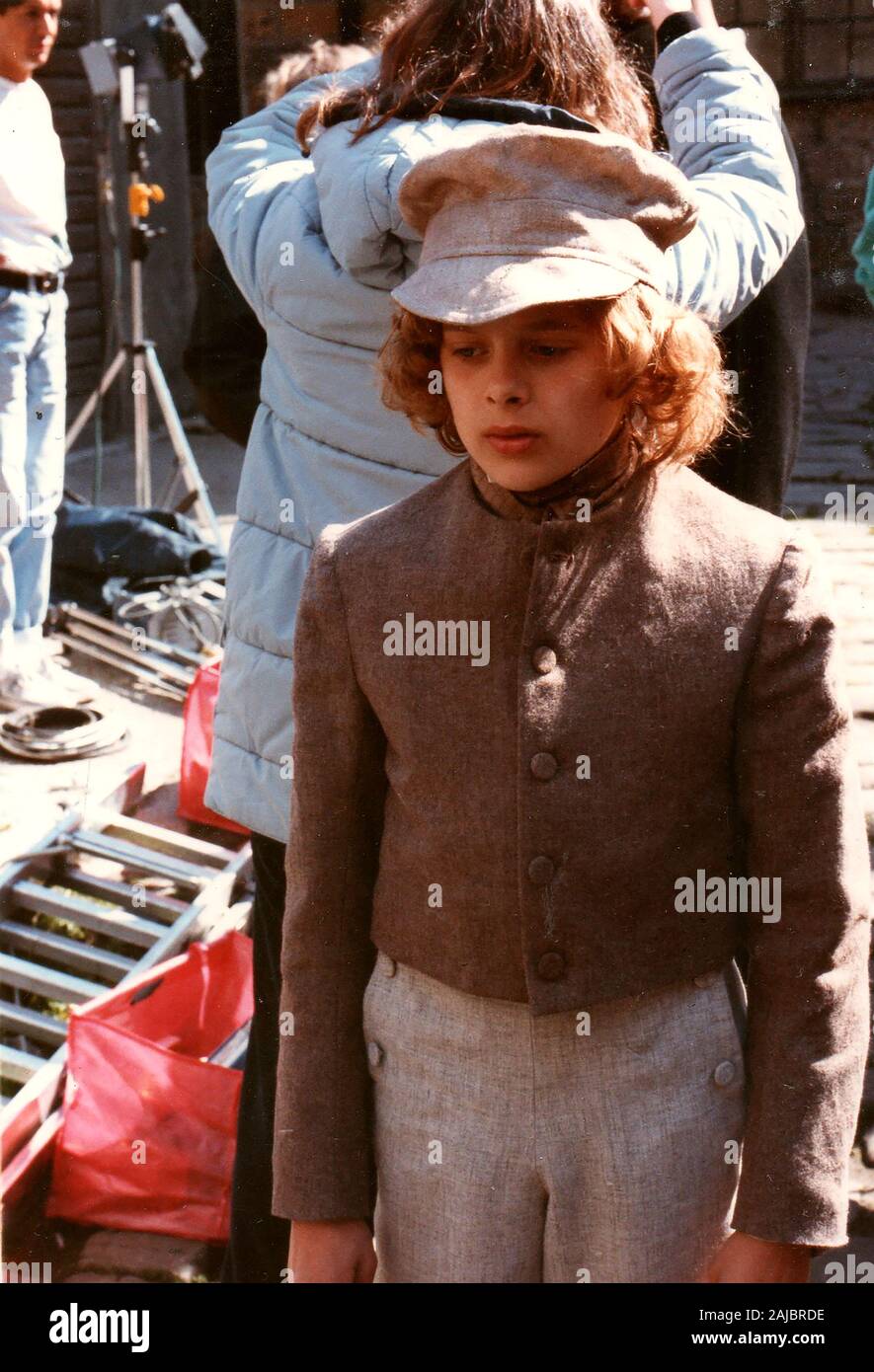 1986 - Behind the scenes image taken at the filming of the BBC series ...