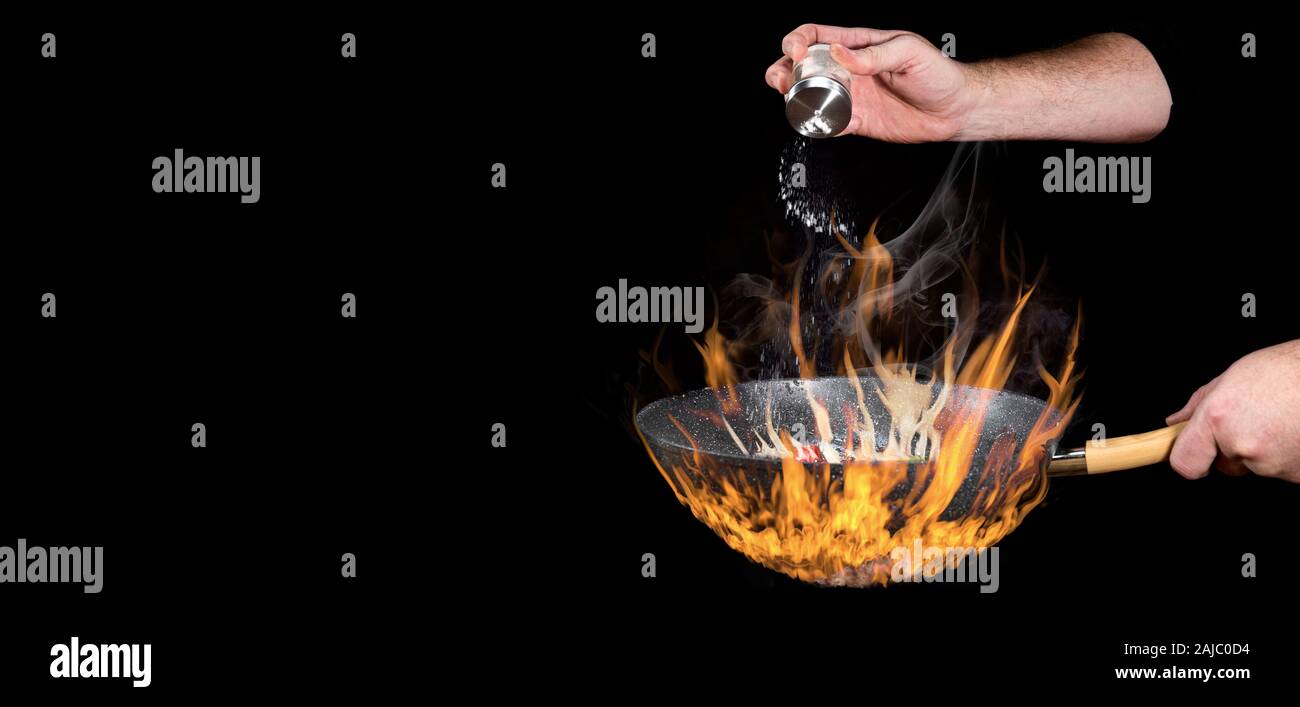 Cook over high heat hi-res stock photography and images - Alamy