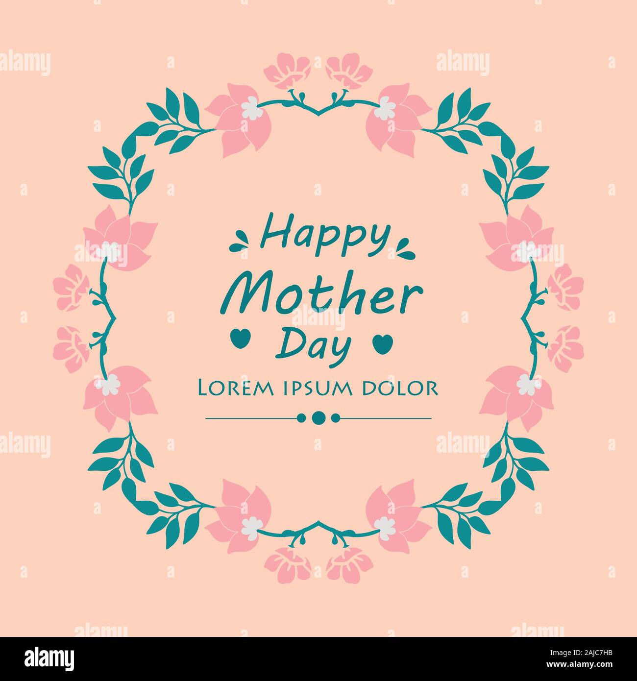 Elegant crowd leaf pink Stock Vector Images - Alamy