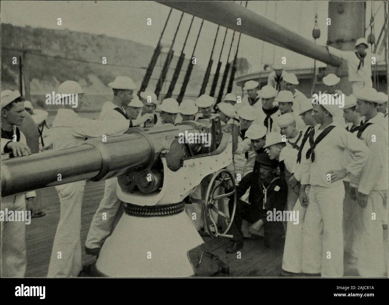 U.S Naval Training Station, established 1899, Yerba Buena Island, San ...